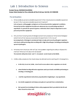 Lab 5 for Microbiology Lab from Straighterline - Student Name: Katelyn ...