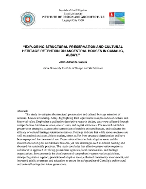 Tropical Architecture Study: Traditional Houses of the Philippines ...