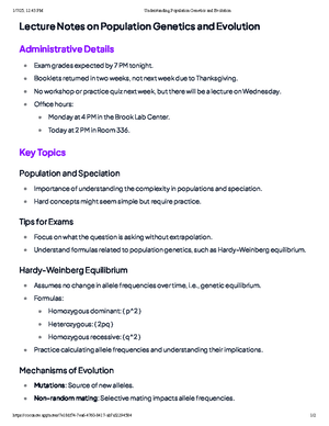 BIO 115 - Rutgers - Gen Bio - Studocu