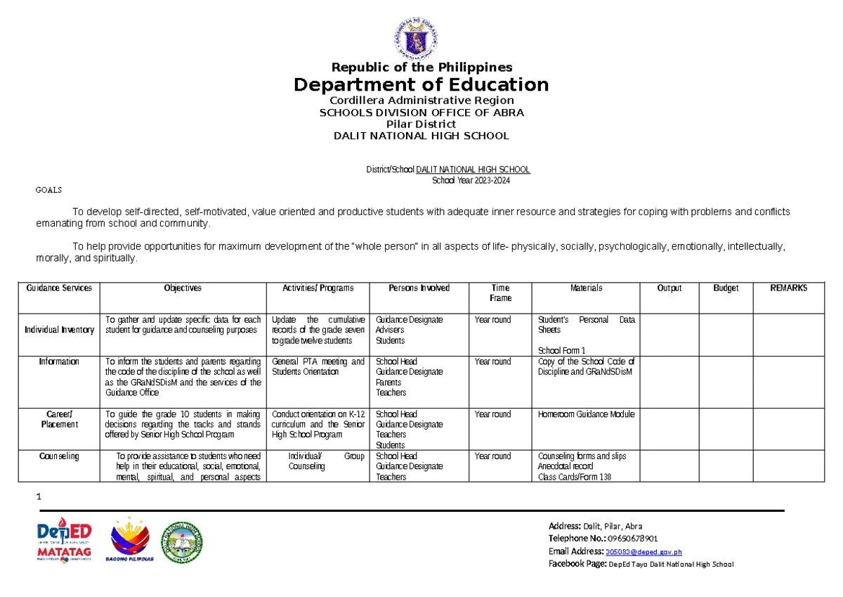 Rectangular Coordinate System Lesson Plan (Math 8) - Week 8 - Studocu