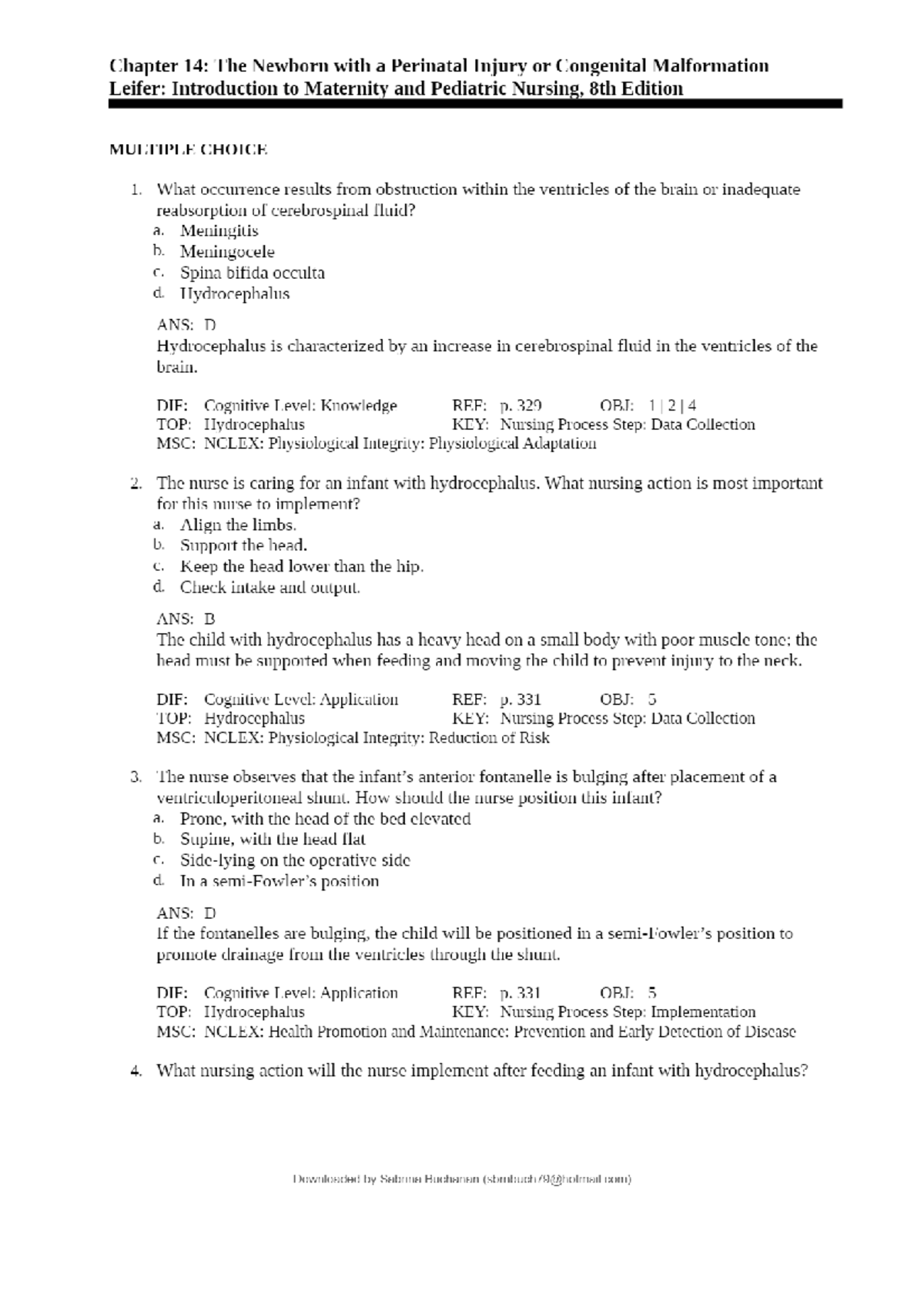 Chapter 14 The Newborn with a Perinatal Injury or Congenital ...