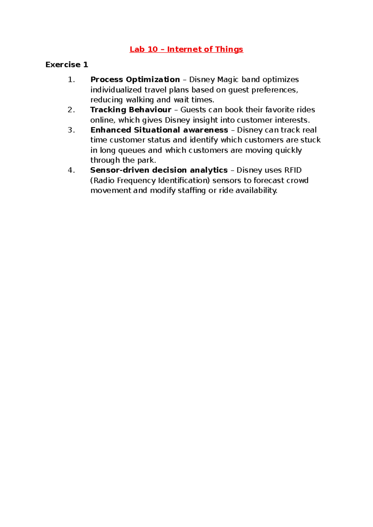 Lab 10 - INFOSYS UOA Notes - Lab 10 – Internet of Things Exercise 1 ...