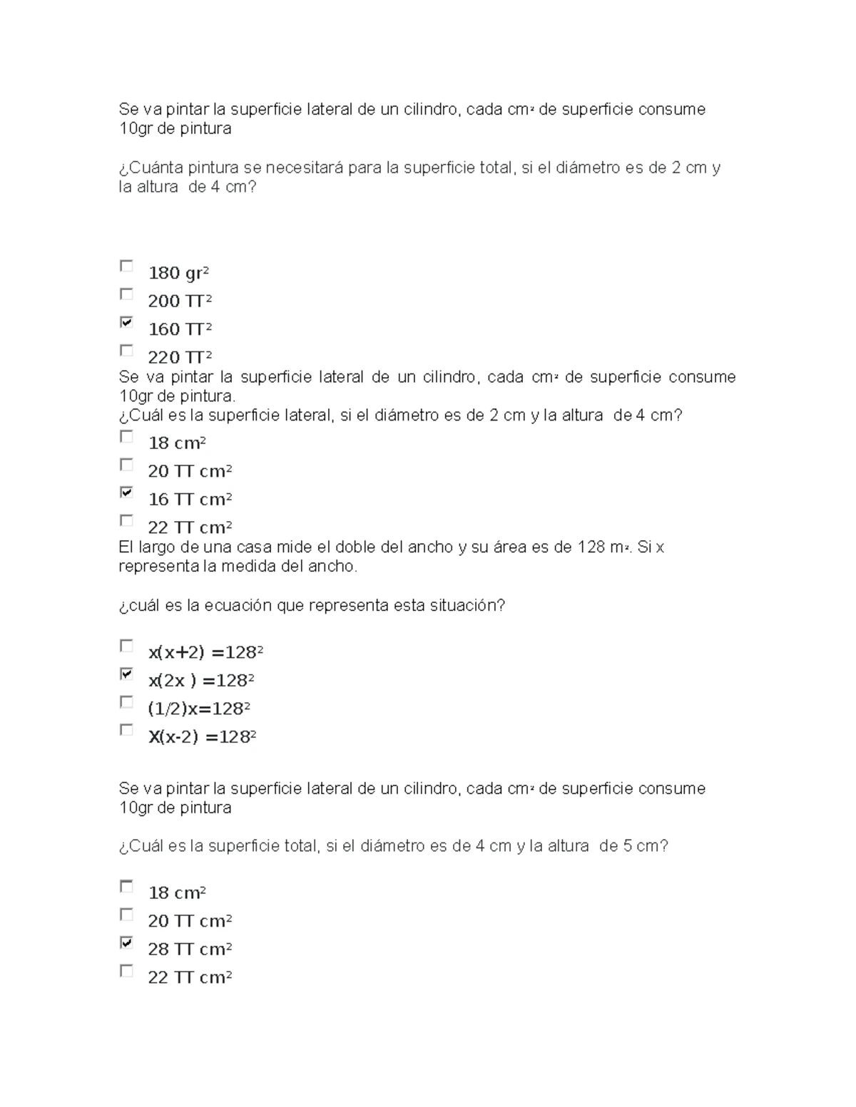 Evaluación Unidad 2 - Razonamiento Cuantitativo y Problemas de Área ...