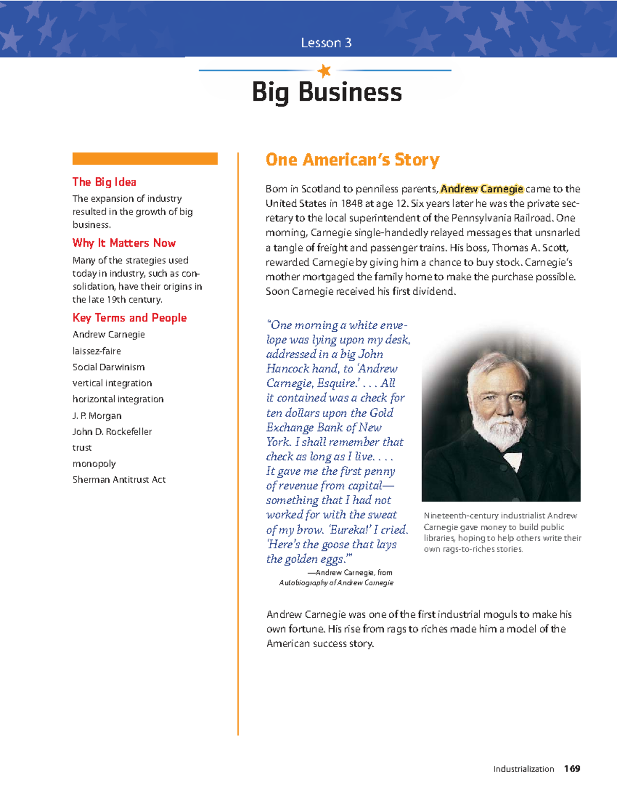 Lesson 3: Big Business and Social Darwinism - Module 3170 Insights ...