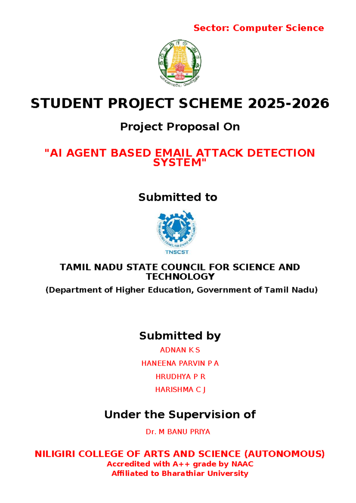 SPS - Project Proposal for AI Agent Based Email Attack Detection System ...