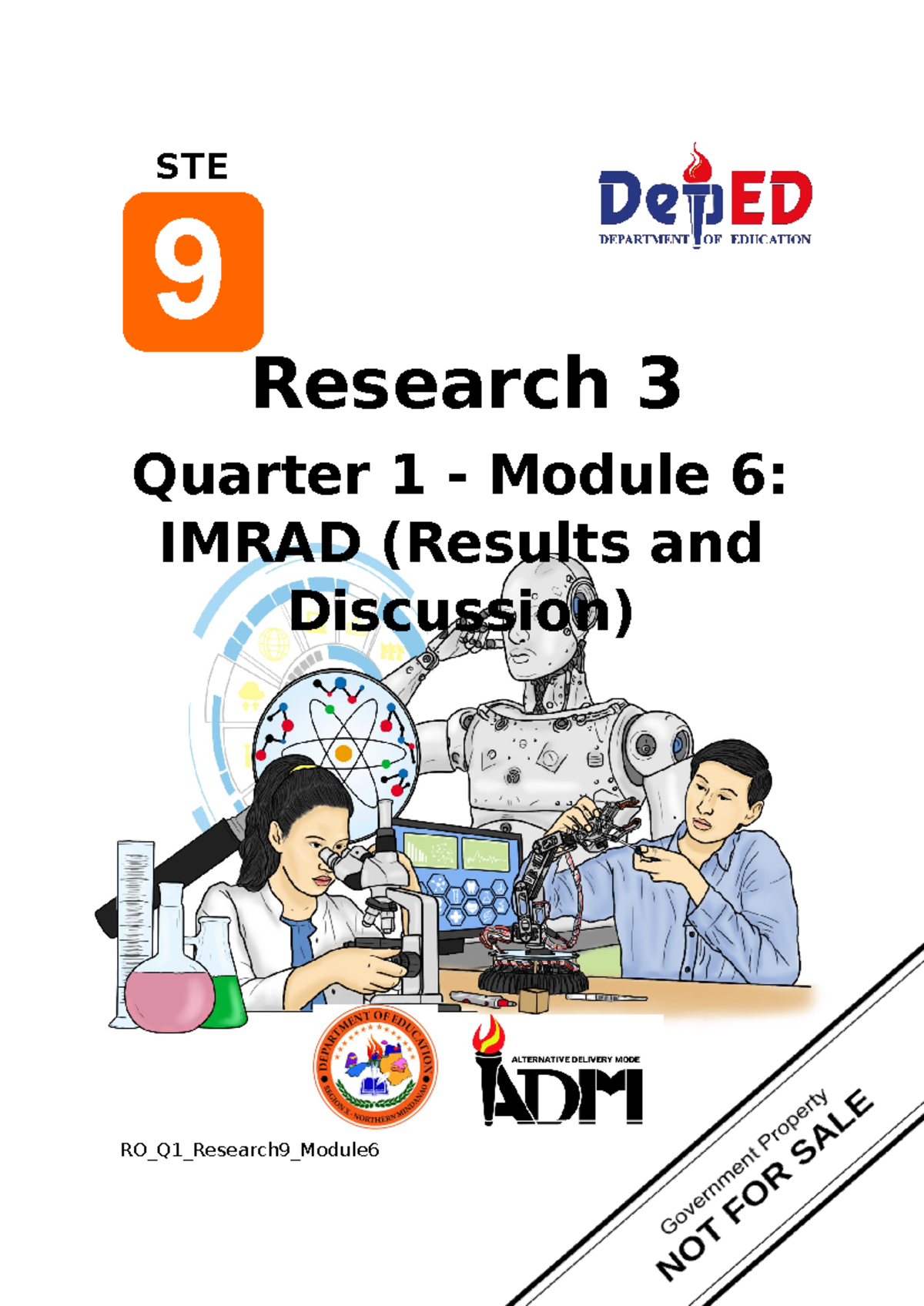 Research 9 Q1 M6 Module: IMRAD - Results and Discussion Guide - Studocu