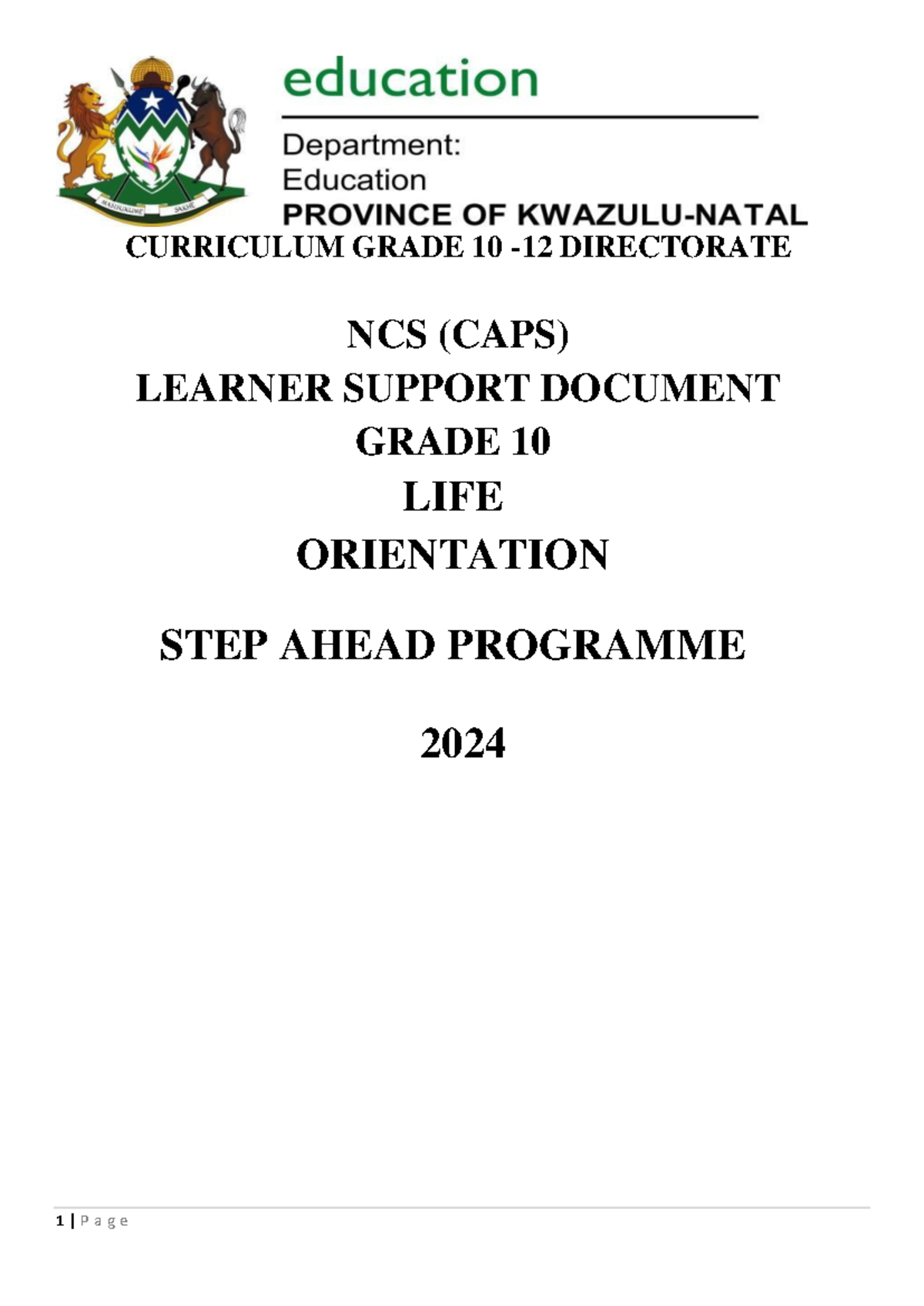 2024 JIT LO Grade 10 Life Orientation TERM 1 Learner Support Document ...