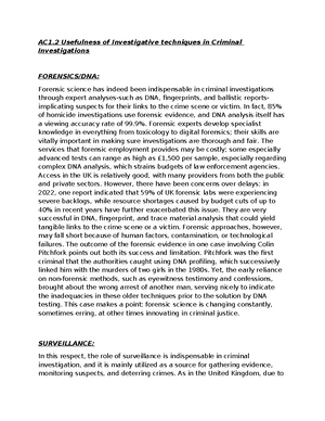 BTEC Level 3 Criminology: Case Studies & Miscarriages of Justice in ...