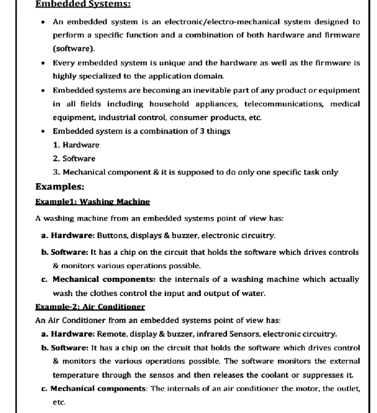 Embedded Systems: Key Concepts and Applications - Notes - Studocu
