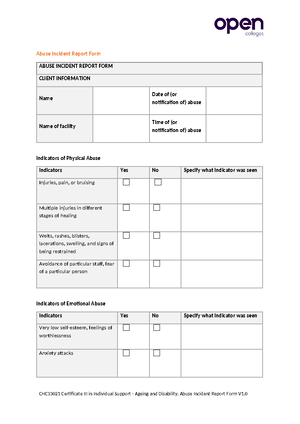 [Solved] Learning Activity 12 Working with individualised plan Review ...