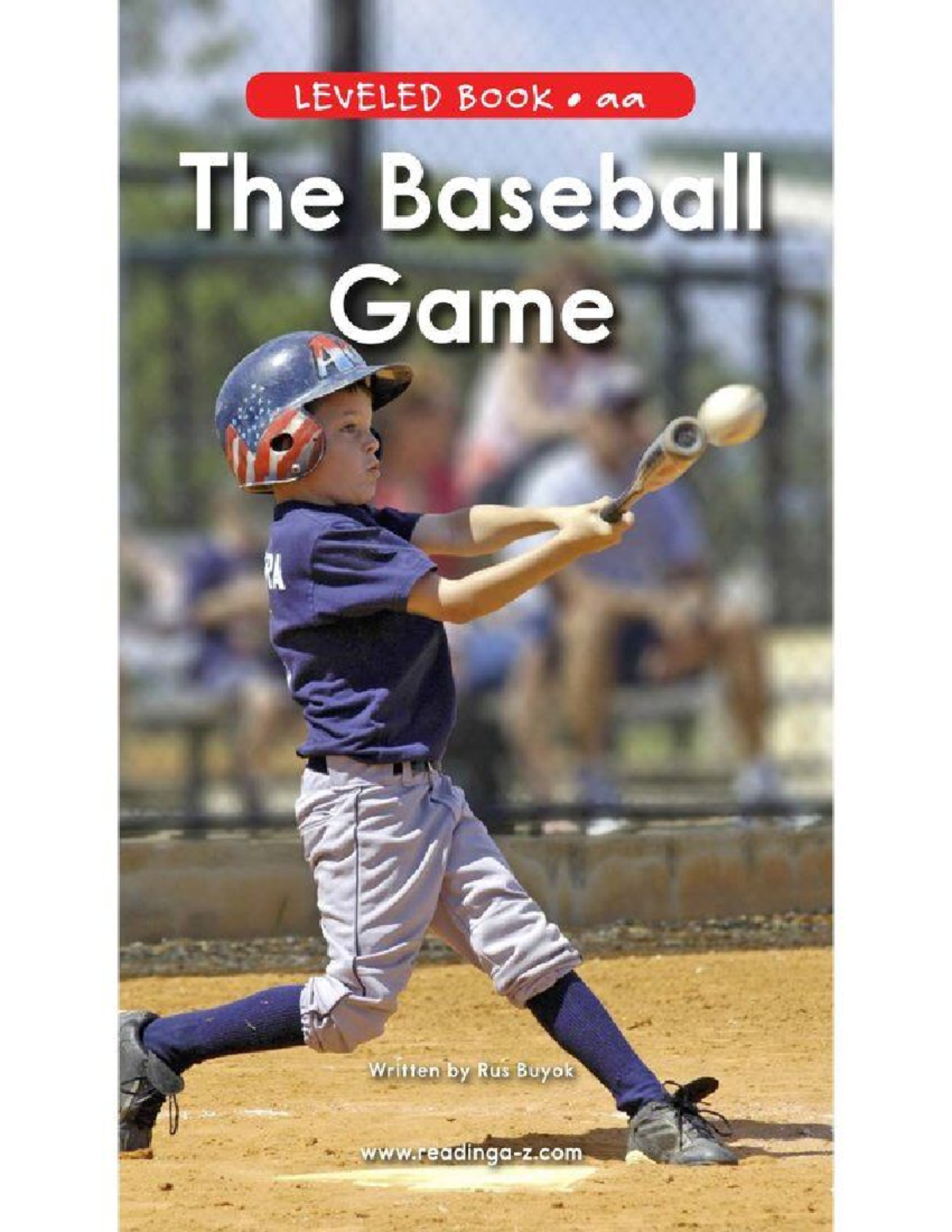 Baseball Game Level AA - Leveled Book for Early Readers - Studocu