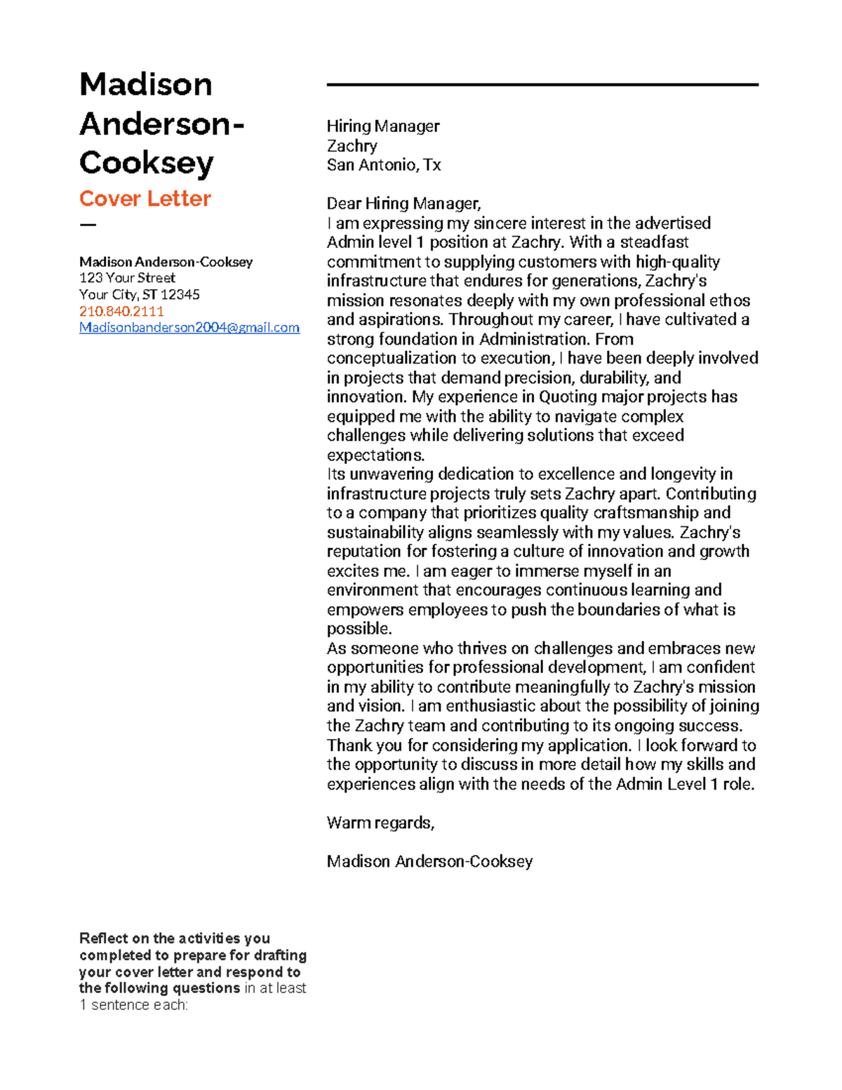 ENG COMP2: Week 4 Cover Letter Assignment by Madison Anderson-Cooksey ...