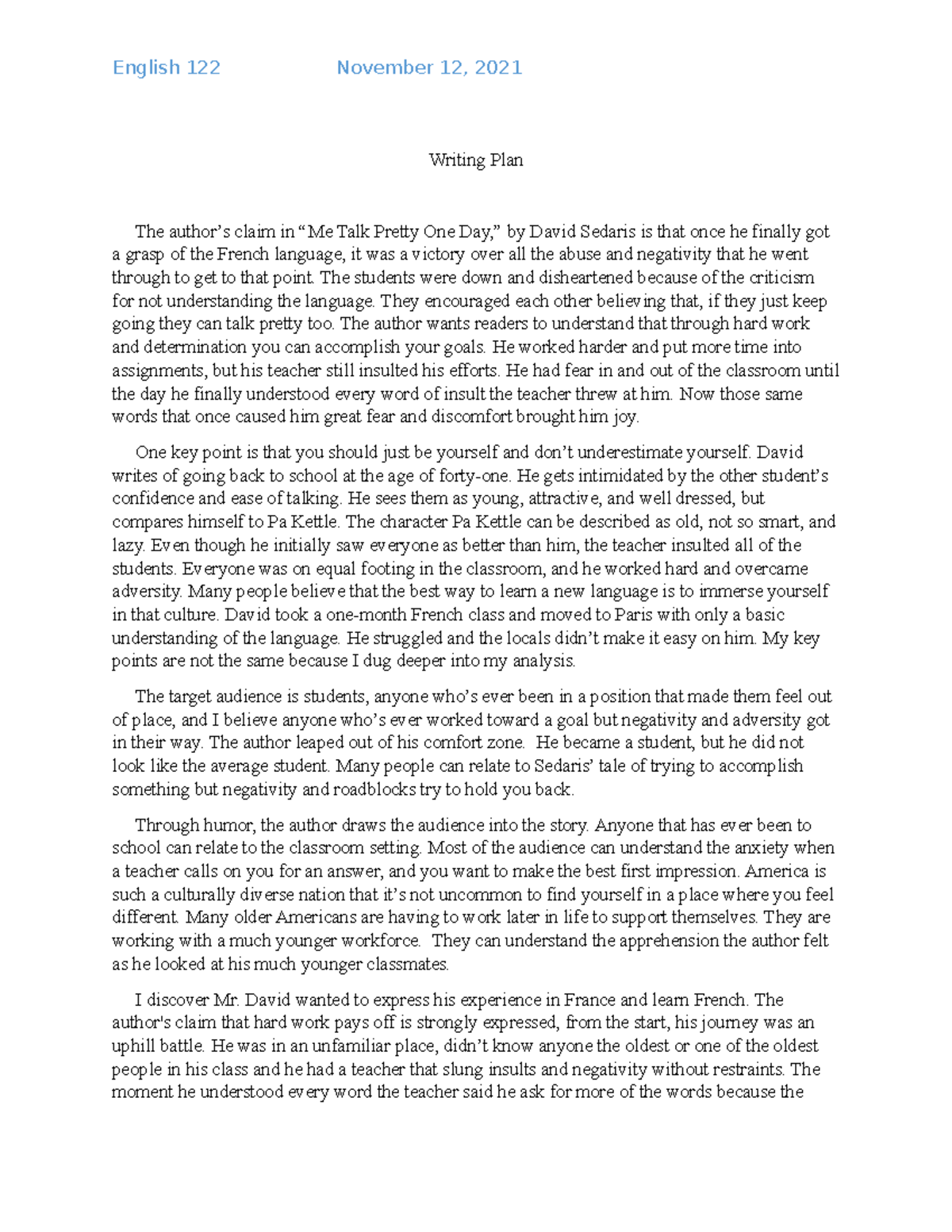 Eng 122 module 3 - Article I chose to write about - English 122 ...