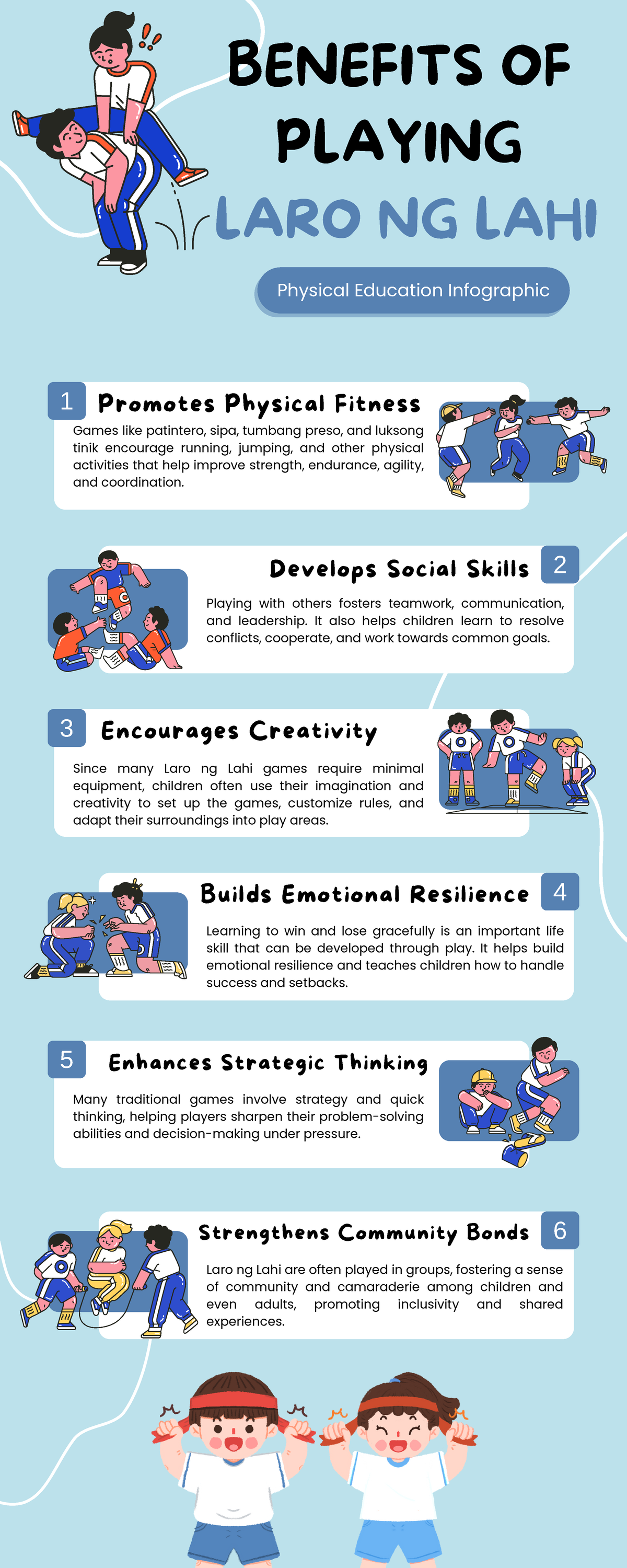 LARO NG LAHI Infographics - BENEFITS OF PLAYING LARO NG LAHI Physical ...