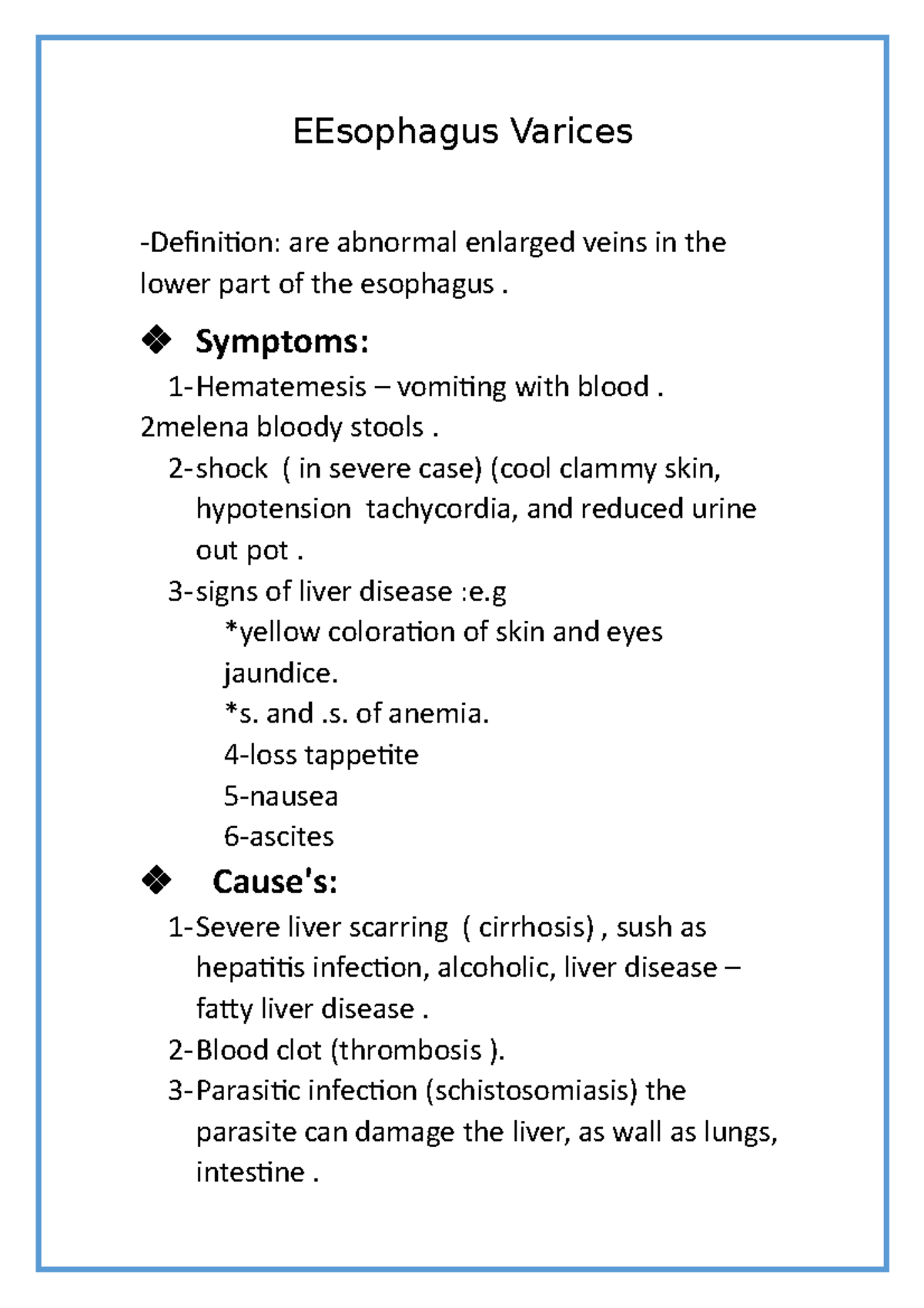 Esophageal varices - BEST WISHES! - EEsophagus Varices -Definition: are ...