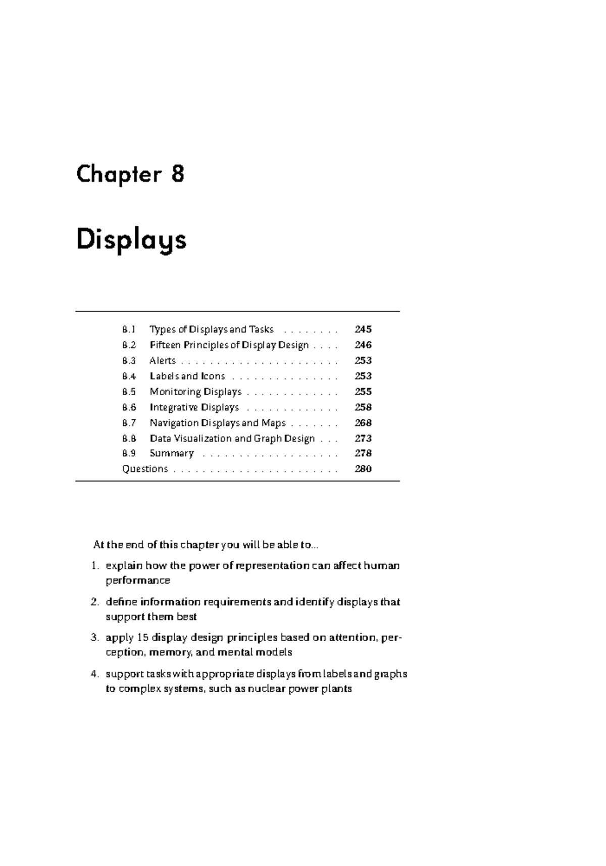 Chapter 8: 15 Display Design Principles Overview (Course Code: AR2n ...