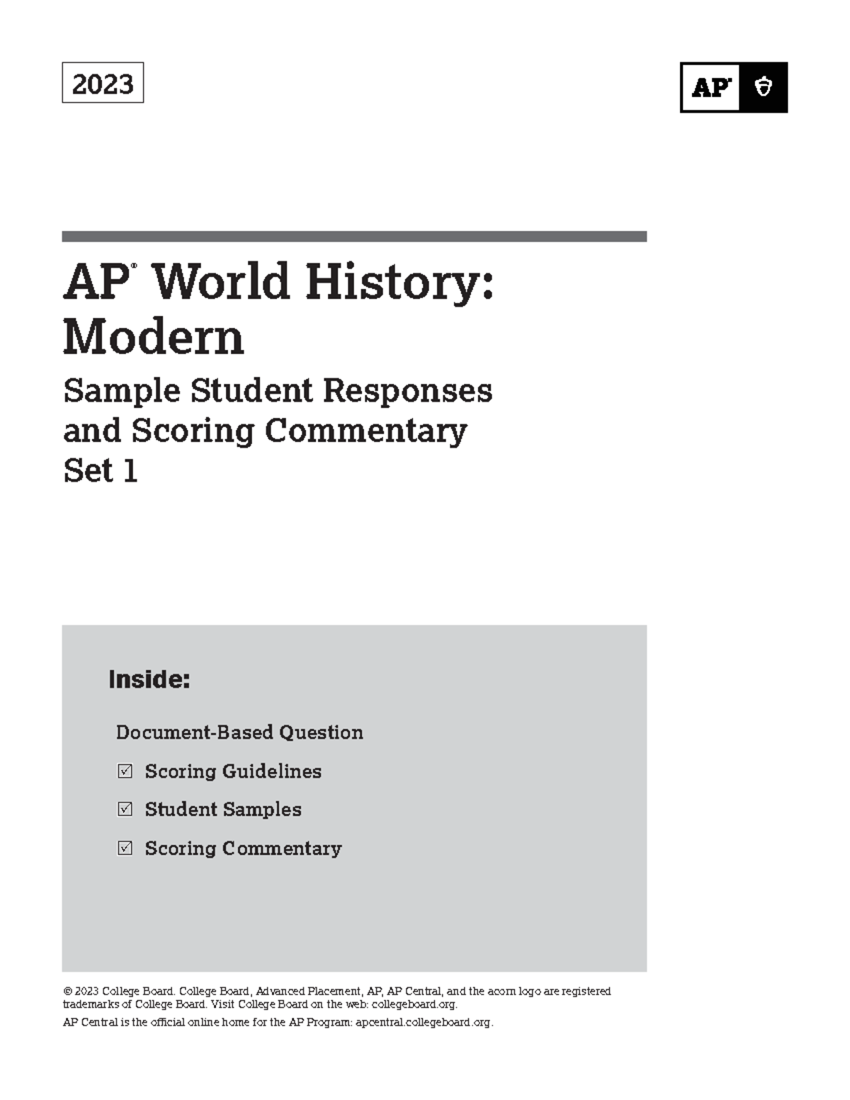 2023 AP World History DBQ: Qing Empire Collapse Student Samples - Studocu