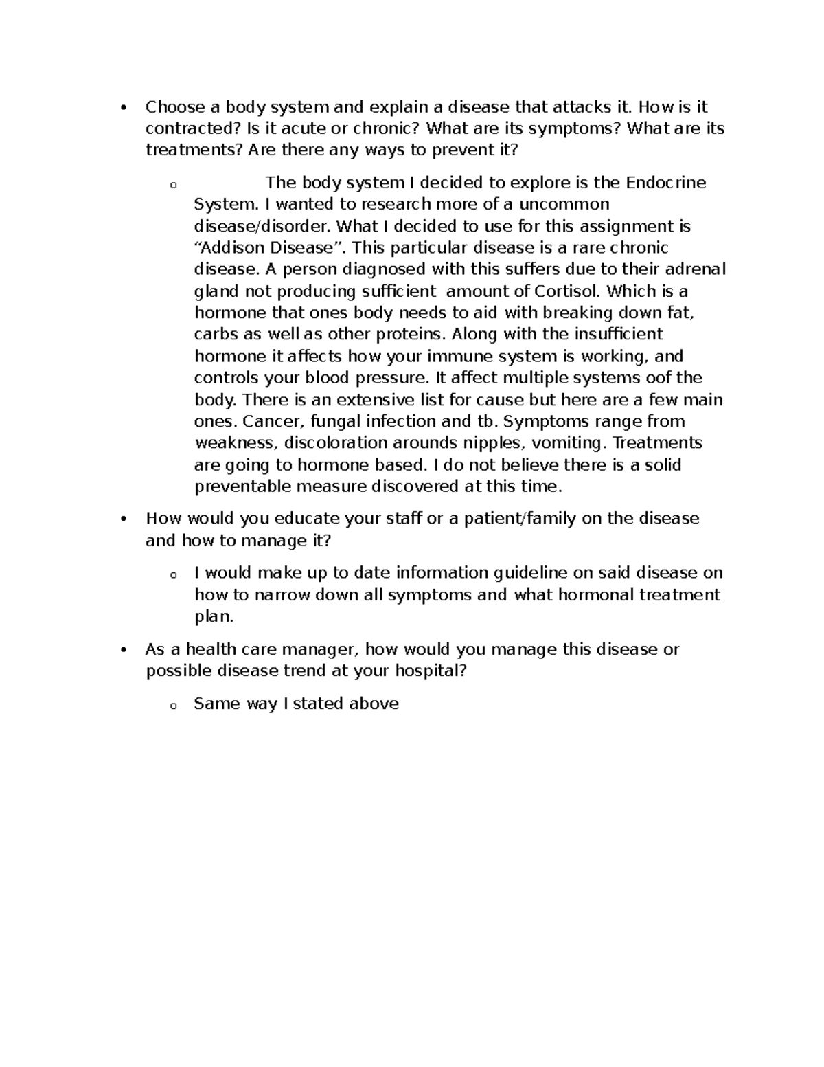 WEEK 3 DIS: Exploring Endocrine System Diseases and Management ...