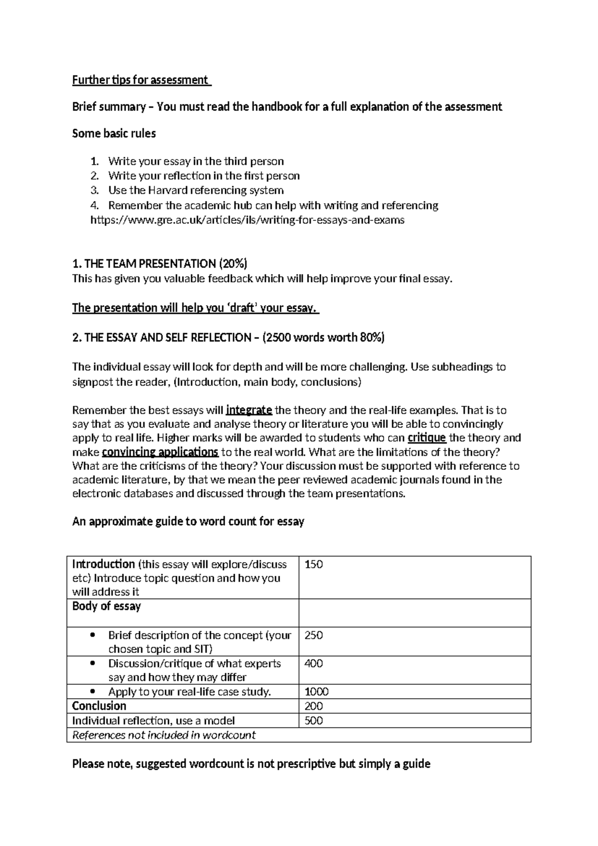 Tips for Final Assessment Submission 2024: Key Guidelines - Studocu