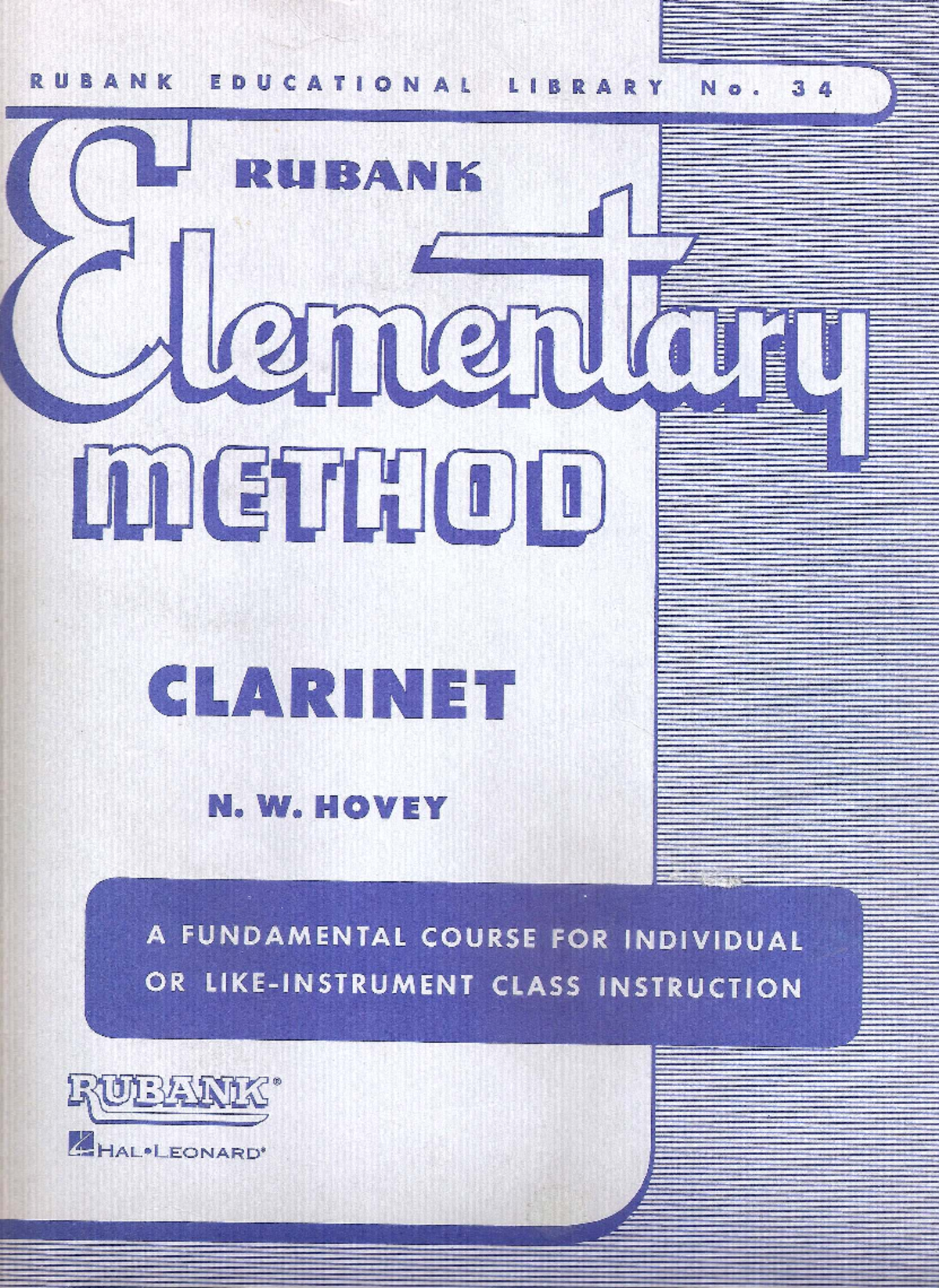 RUBANK CLARINET COURSE: INDIVIDUAL INSTRUCTION LESSONS 1-15 - Studocu