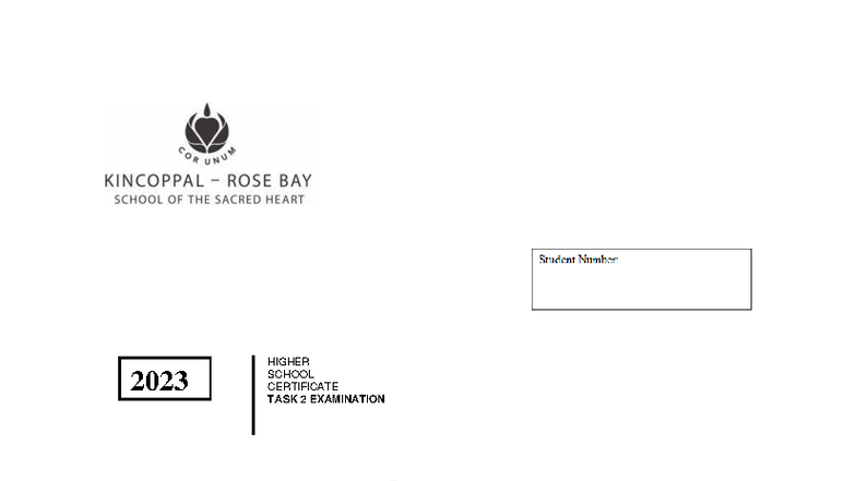 2023 HSC Mathematics Standard 2 Task 2 Exam Guide - Studocu