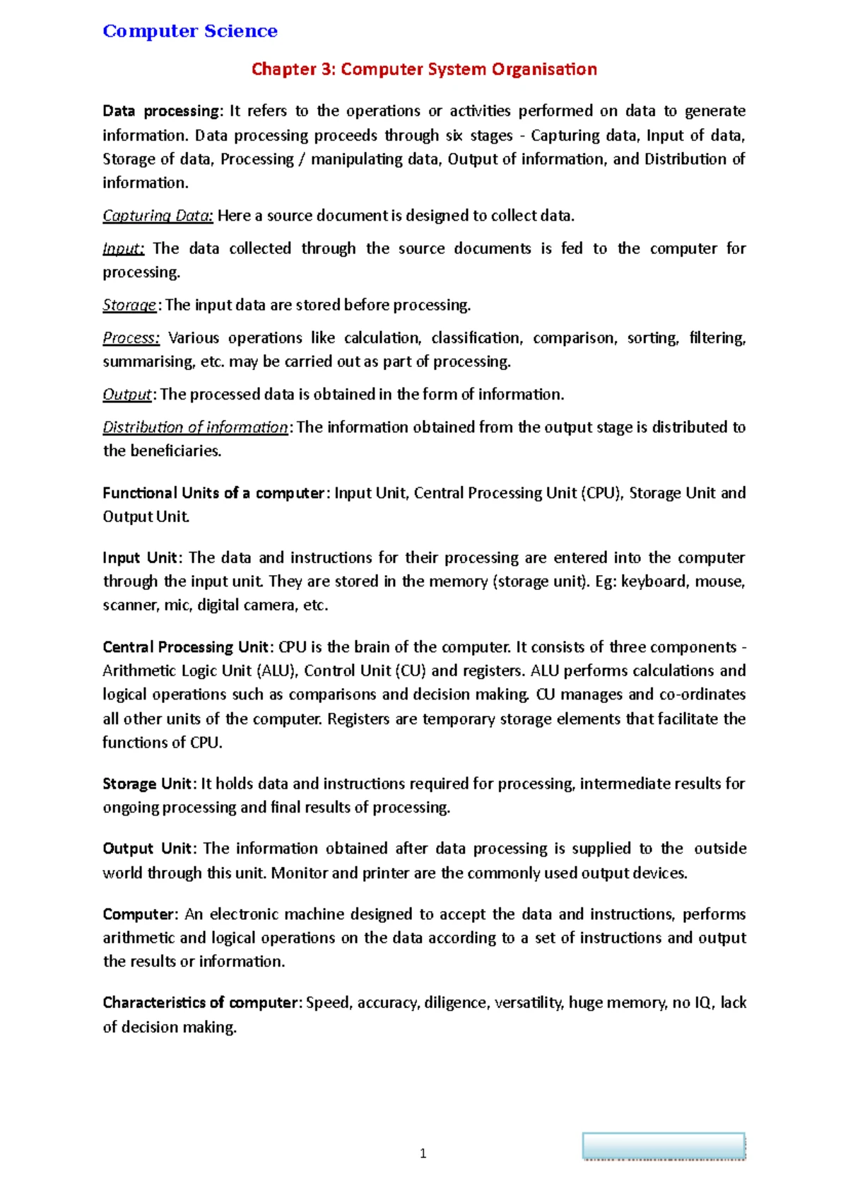 Plus two computer science chapter 3(study notes) - DataStructure ...