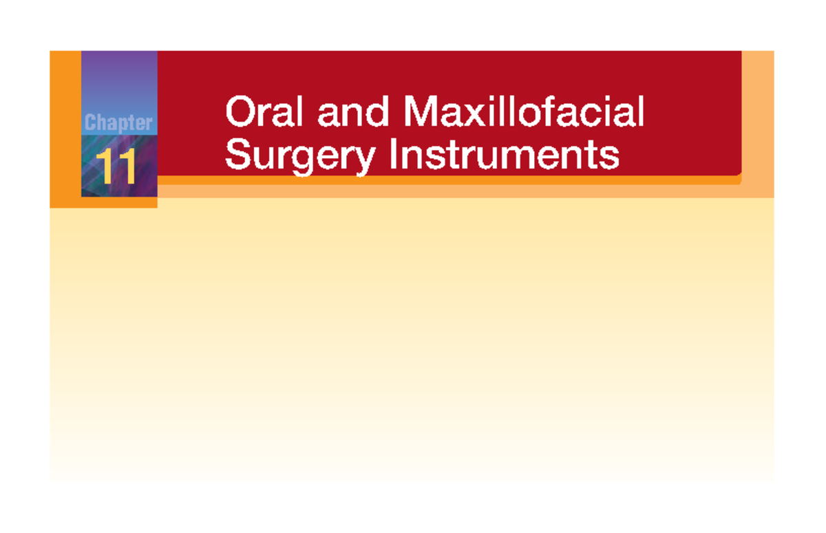 OS Instruments - Oral and Maxillofacial Surgery Chapter 11 Overview ...