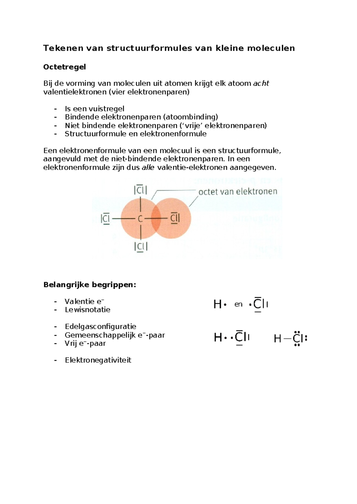 V5 1a Structuurformules en Lewisstructuren van Moleculen - Studeersnel