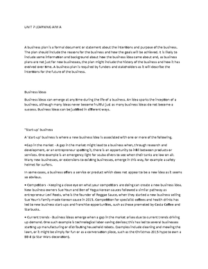 Unit 7 - Business Decision Making BTEC specification - Pearson BTEC ...