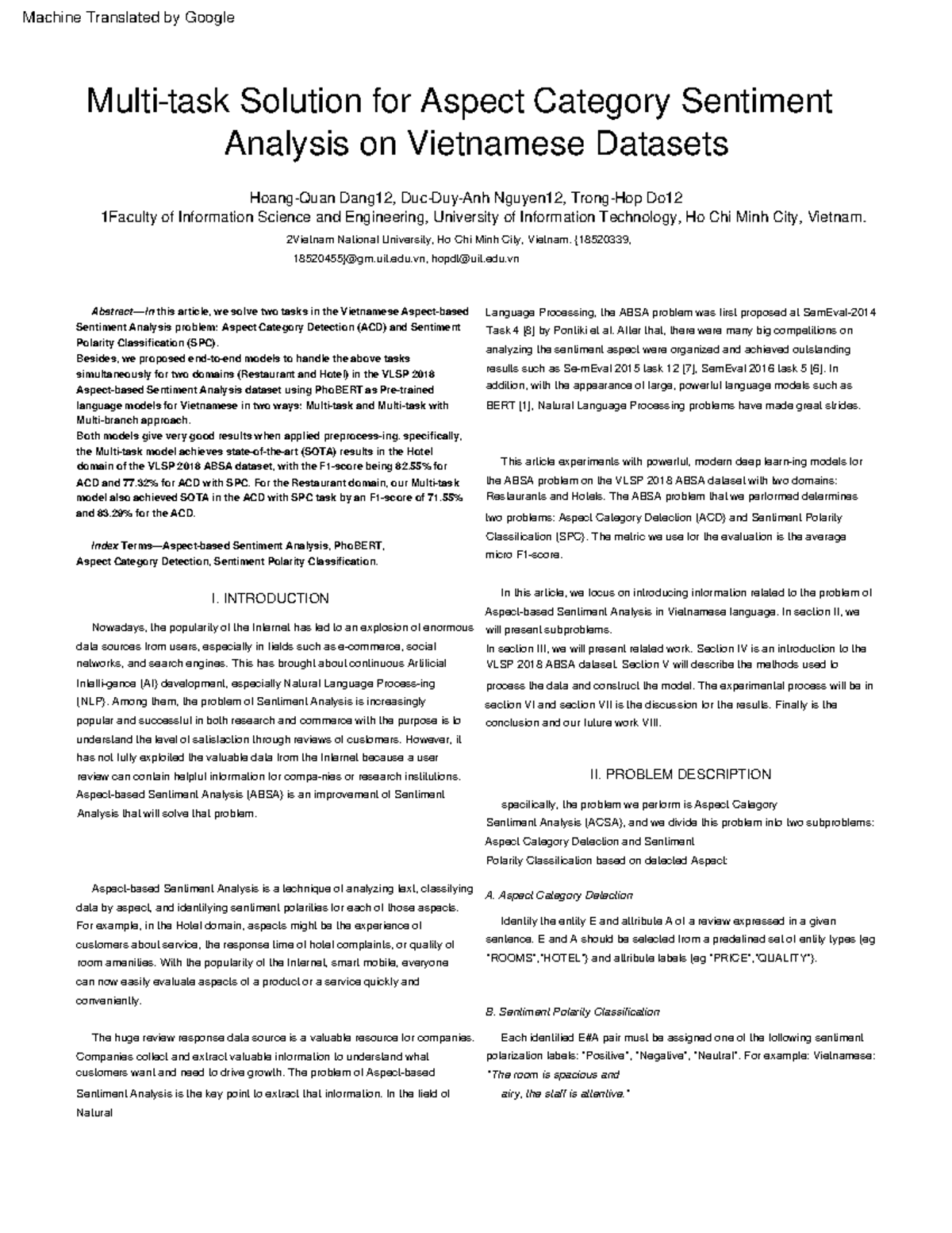Machine Translated Google Solution for ACD & SPC in Vietnamese Datasets ...