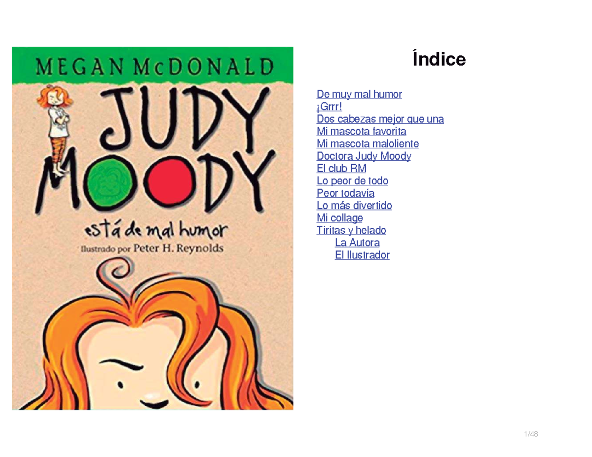 Judy Moody 01: Final Exam Study Notes - QGLFH - Studocu