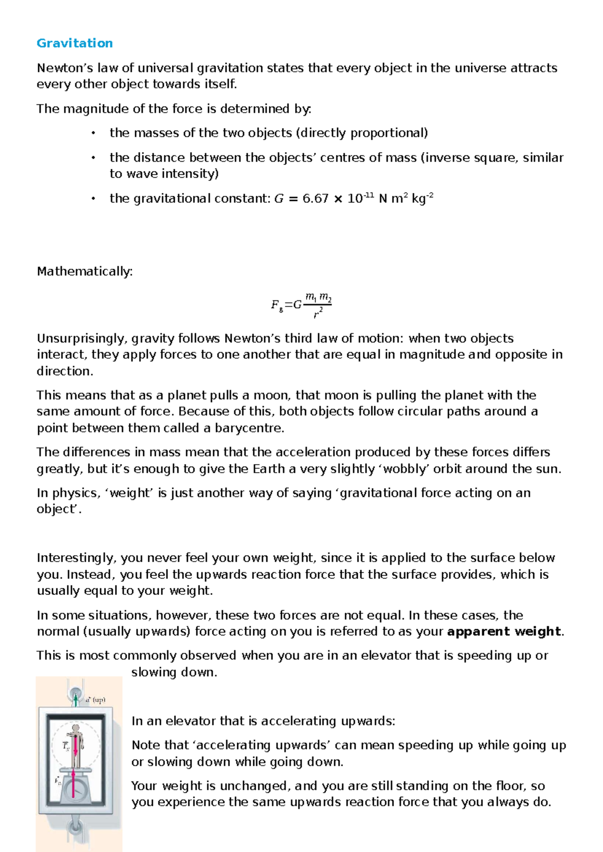 Physics 101: Universal Gravitation and Circular Motion Concepts - Studocu