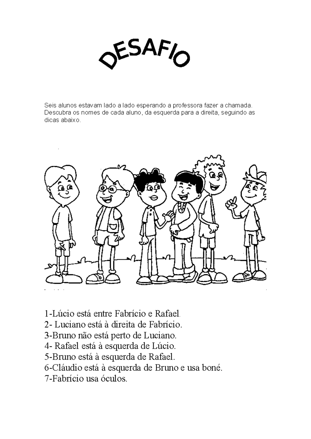 Mat Desafios - Atividades de Conhecimento e Lógica - Studocu