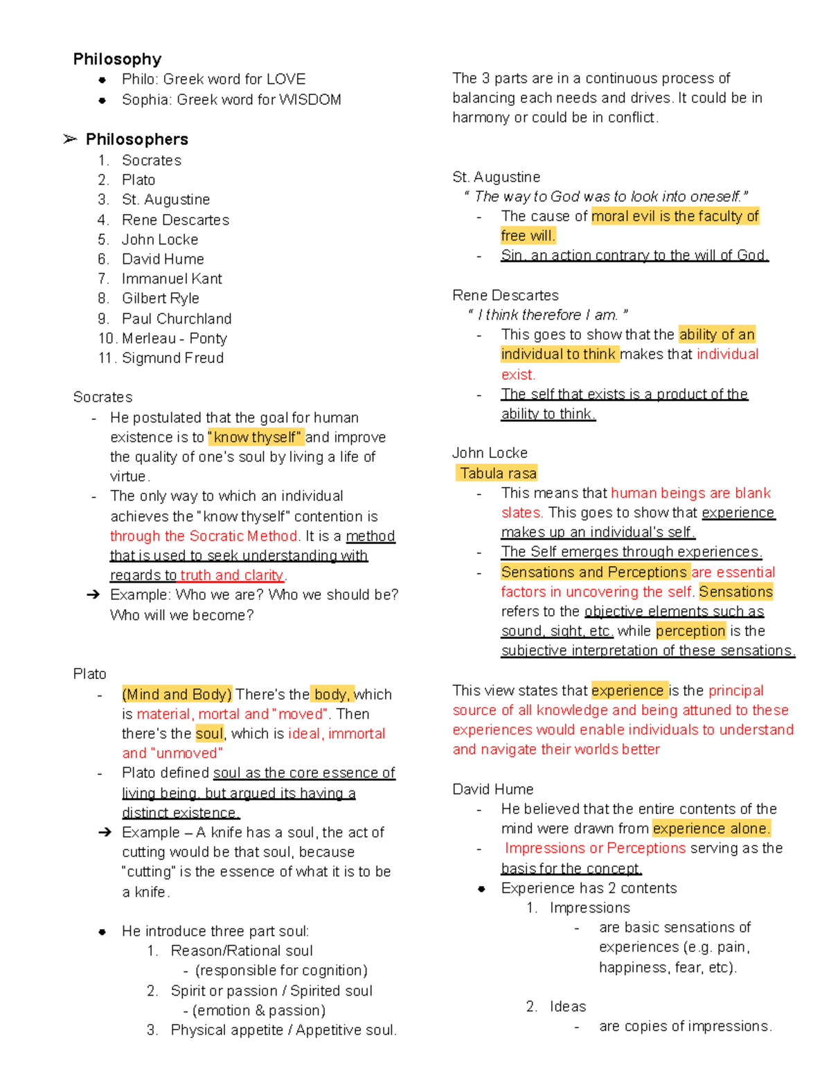 UTS - Prelim - .... - Philosophy Philo: Greek word for LOVE Sophia ...