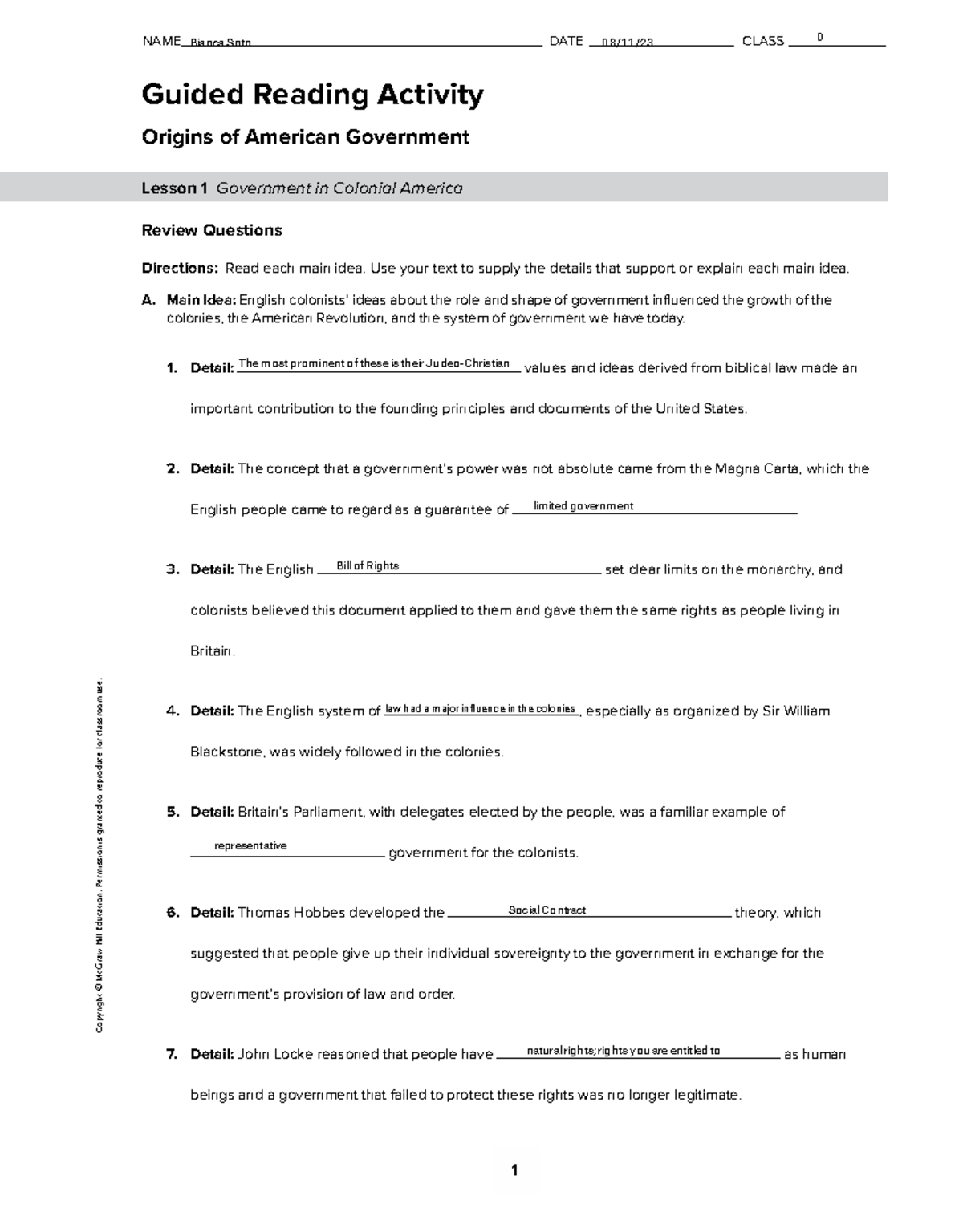 Kami Export - Student Assignment - NAME DATE CLASS Guided Reading ...