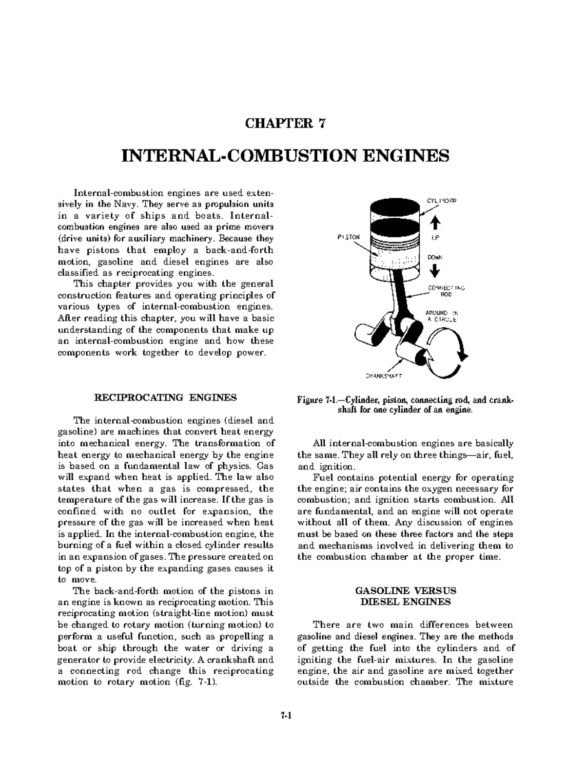CHAPTER 7: INTERNAL COMBUSTION ENGINES IN THE NAVY - Studocu