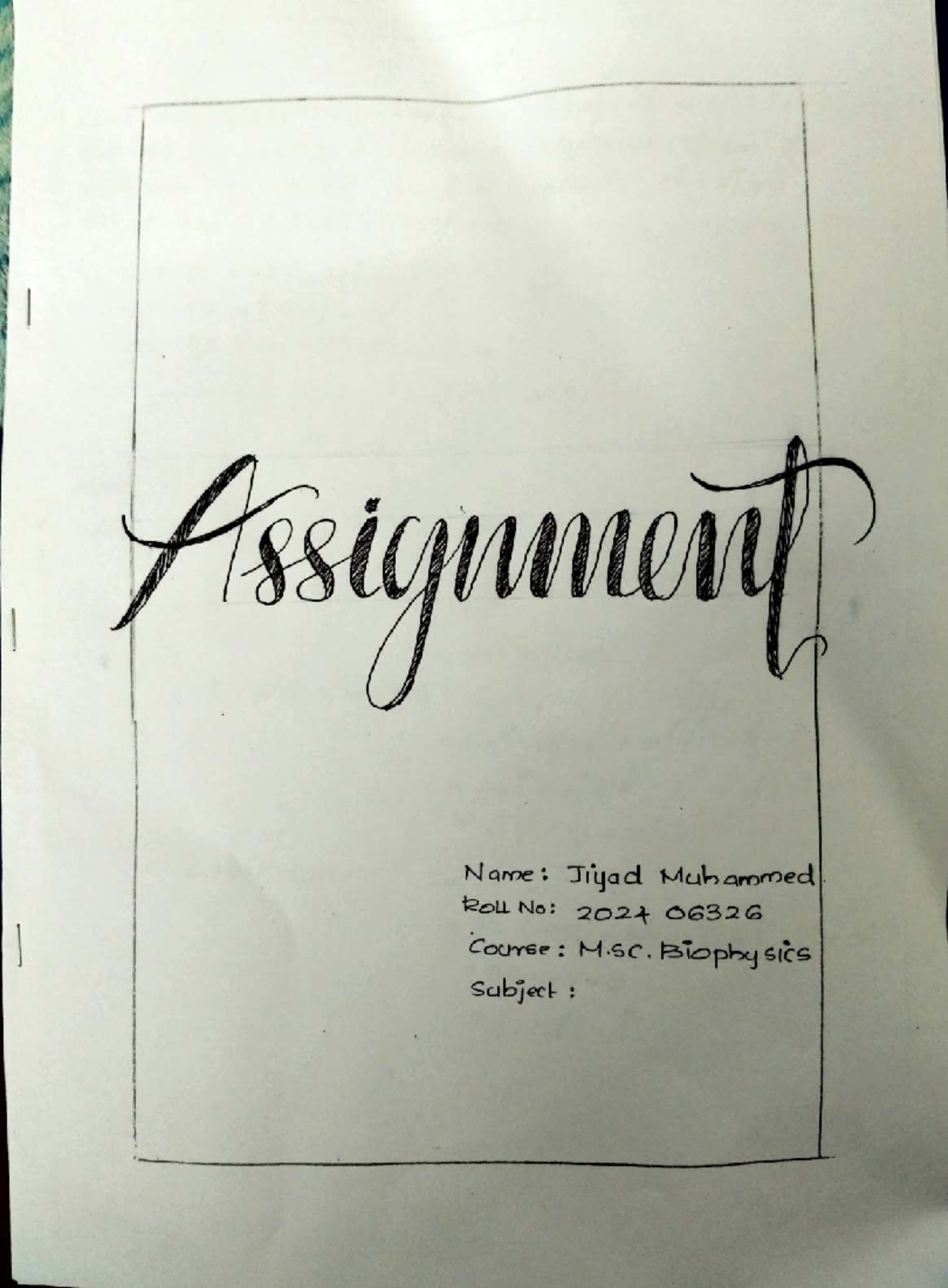 Assignment 1: Physics Concepts and Applications (Course Code: 20.2~ OG3.2