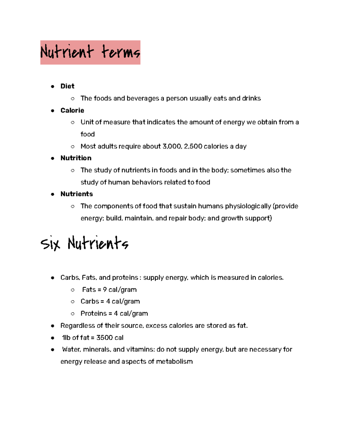 Nutrition Basics: Understanding Nutrients, Labels & Dietary Guidelines ...