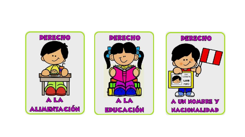 Derchos del niño - derecho - DERECHO DERECHO DERECHO DNI 12345678 LUIS ...