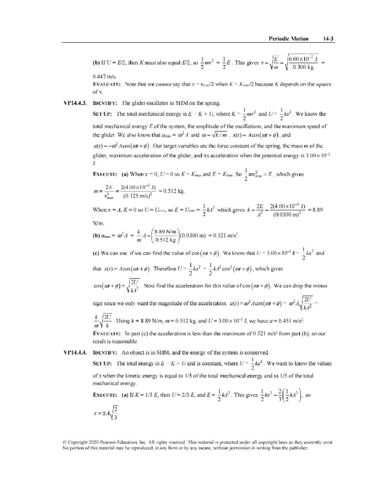 VP14.4.3 & VP14.4.4: SHM Energy Analysis & Calculations - Studocu