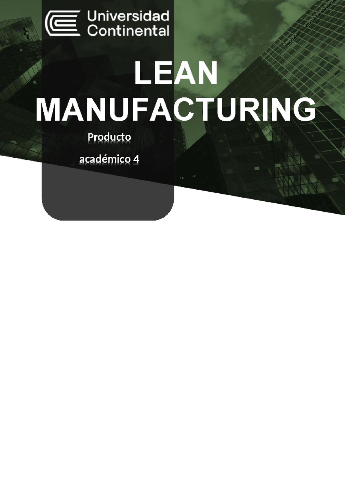 Examen Final LEAN MANUFACTURING - 2026 - Studocu