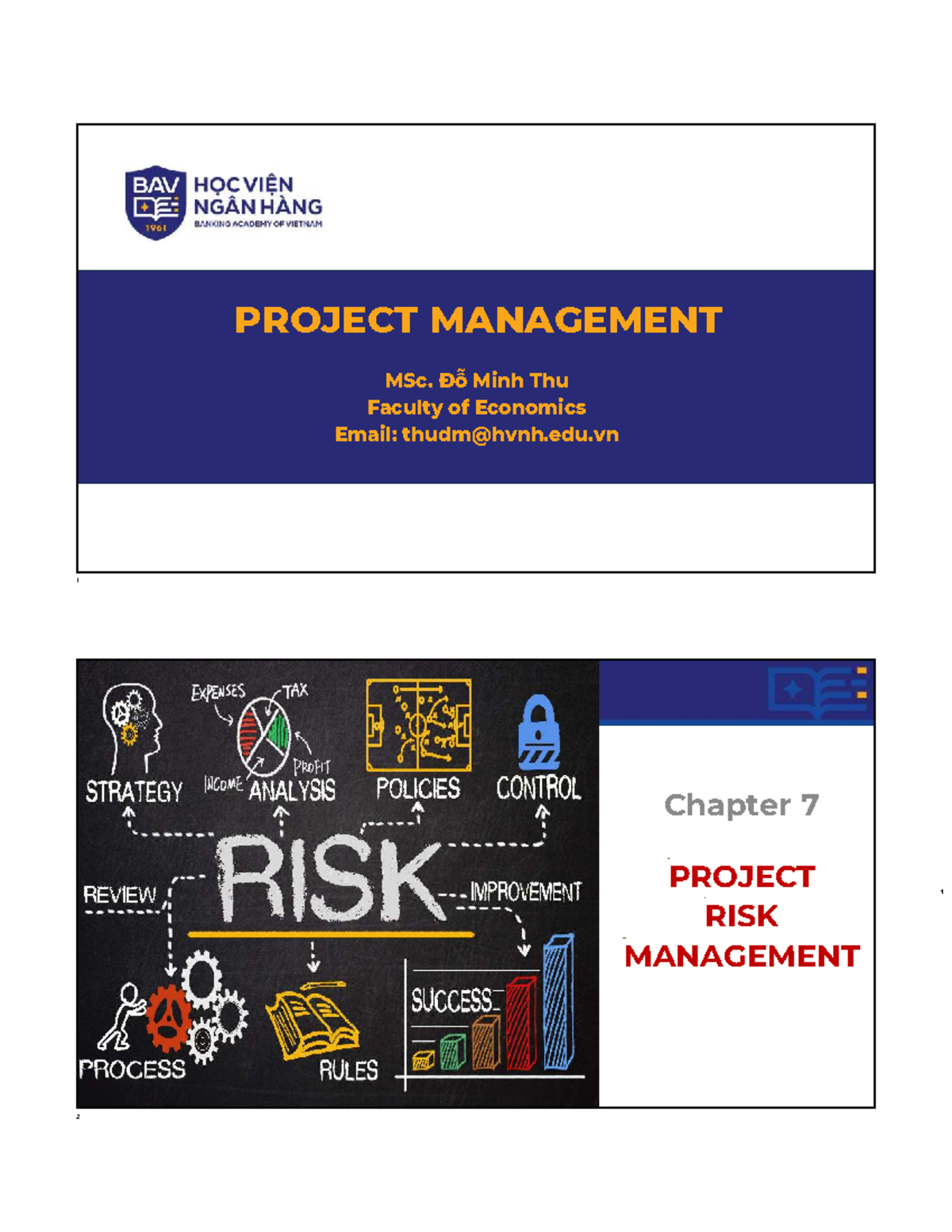 Chapter 7: Project Risk Management - MSc. Project Management - Studocu