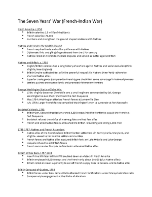 French and Indian War (1754-1763): Causes, Key Events & Consequences ...
