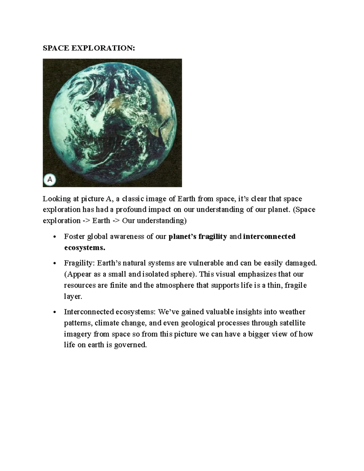 Space Exploration - Lecture Notes on Human Impact and Ethics - Studocu