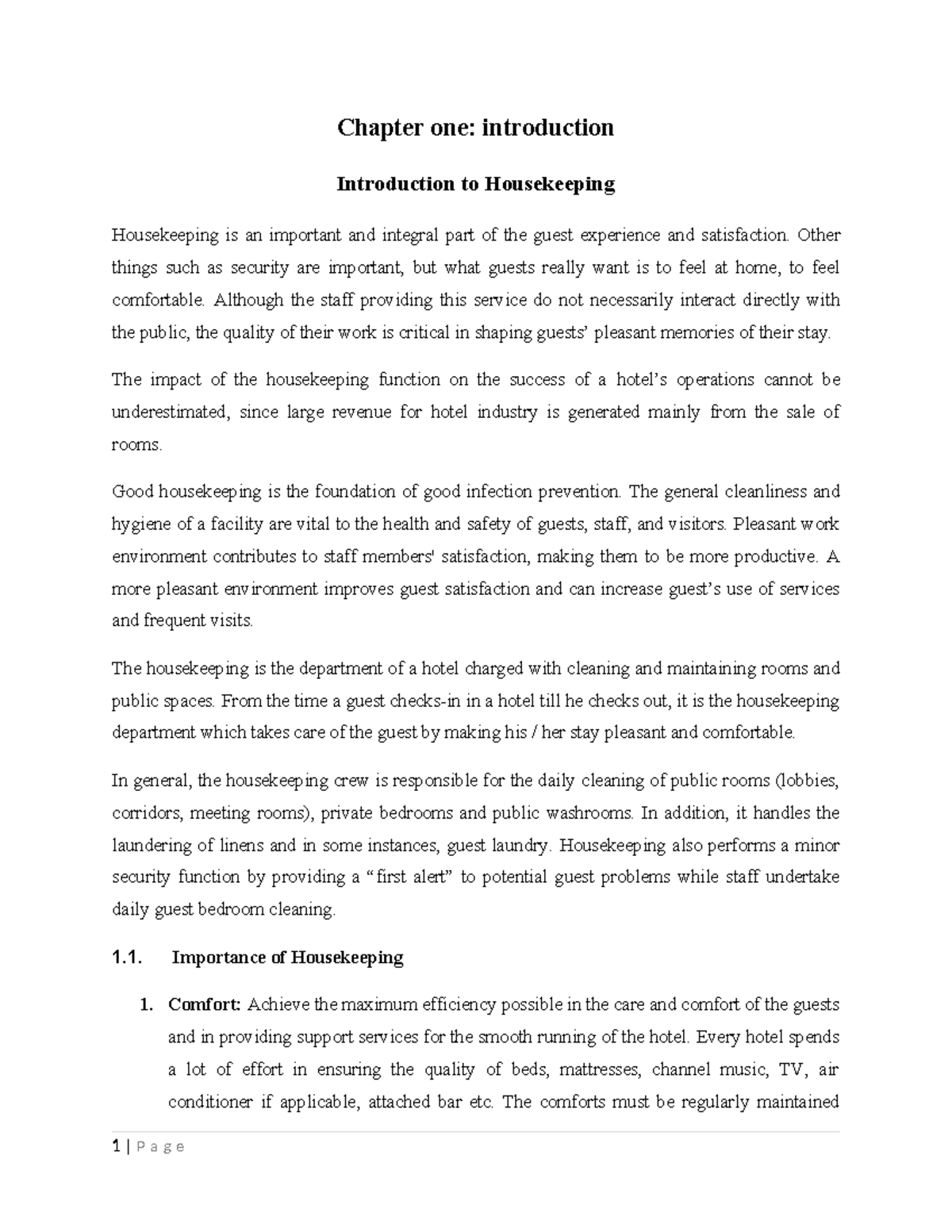Housekeeping Management Overview: Introduction to Hotel Operations ...