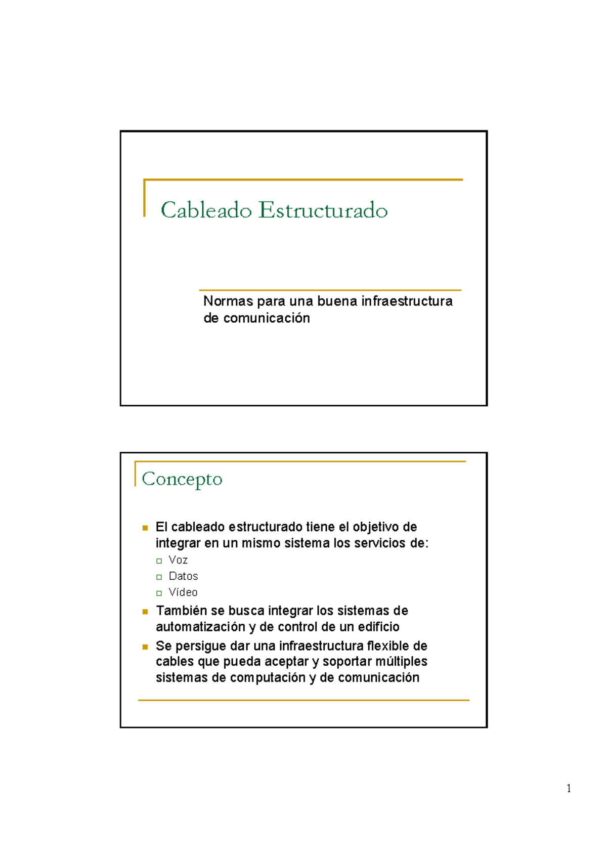 Tema 1 Cableado estructurado - elementos básicos - Cableado ...