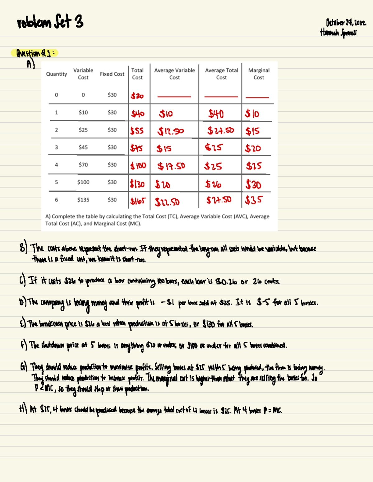 PS3 Homework 3 - Detailed Answer Key and Analysis - Studocu
