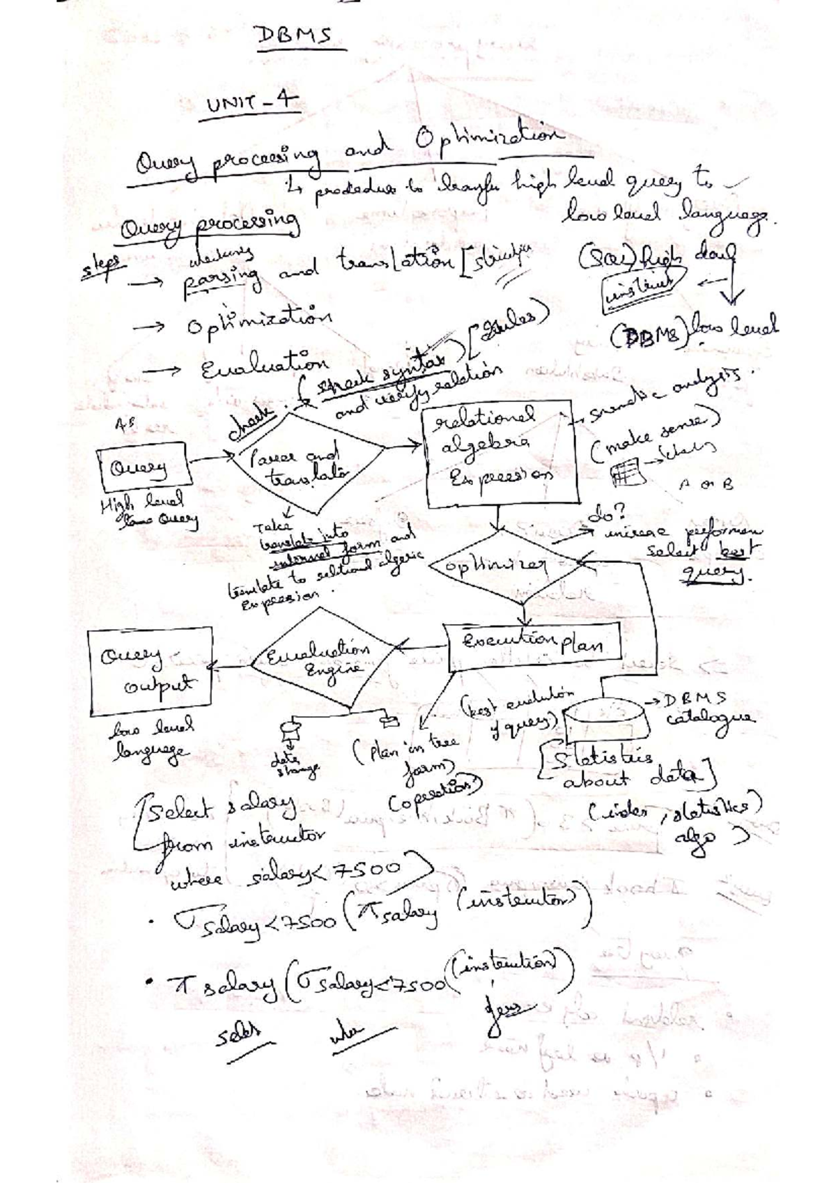 DBMS Query Processing & Optimization Techniques for High-Level Queries - Studocu