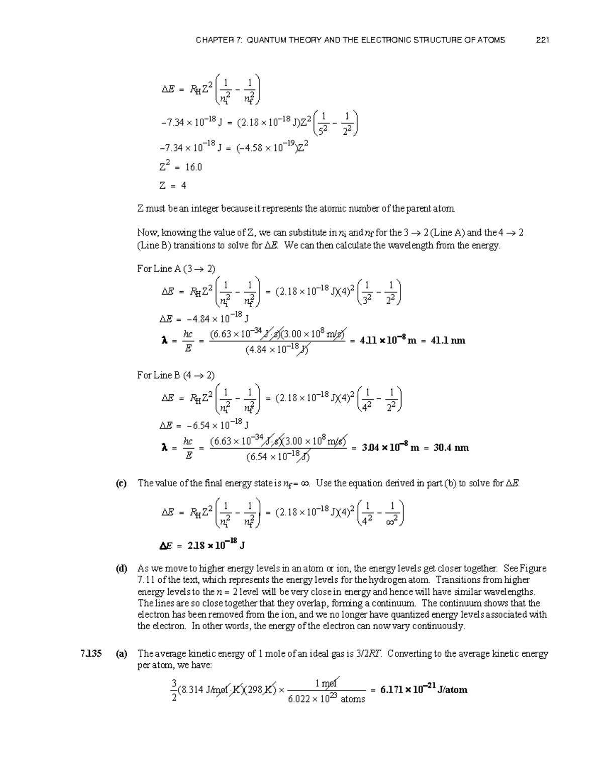 CHAPTER 7: QUANTUM THEORY & ELECTRONIC STRUCTURE (CHEM 221) - Studocu