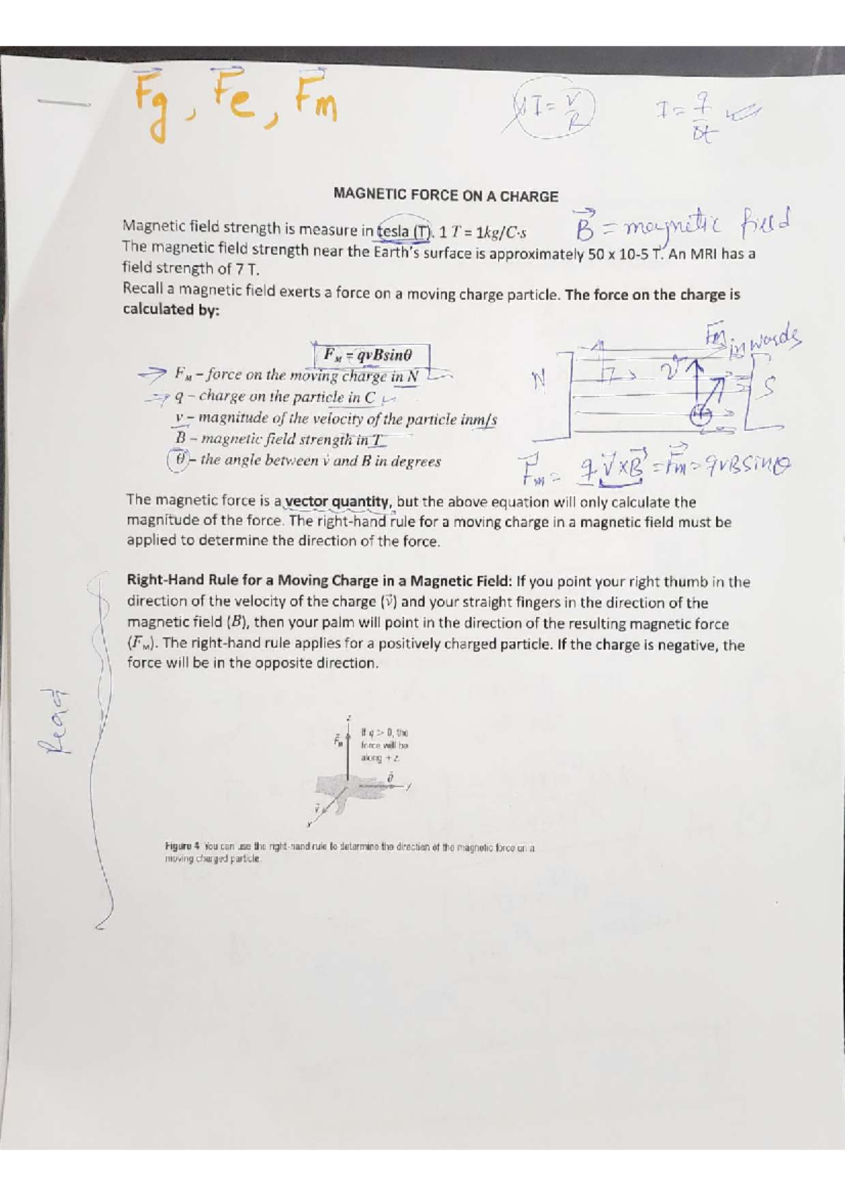 Magnetism Practice - Magnetic Force on a Charge (PHYS 101) - Studocu